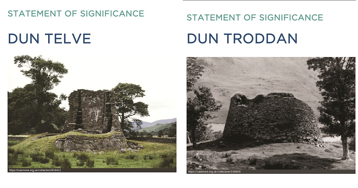 Dun Telve and Dun Troddan Statements of Significance | HES | History