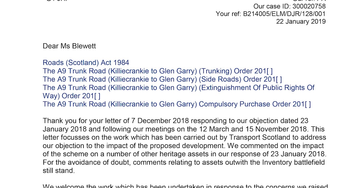 External Consultation: Draft Road Orders 2019 | Hist Env Scotland