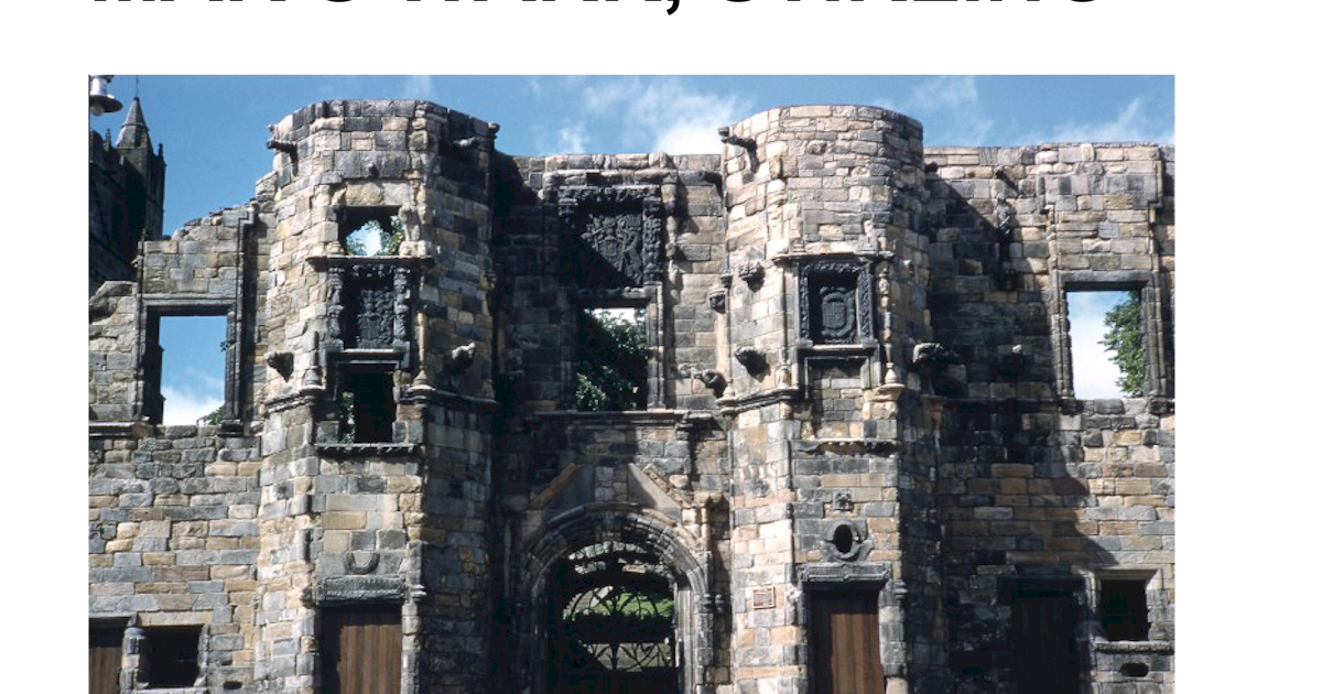 Mar's Wark, Stirling - Statement of Significance | Hist Env Scotland