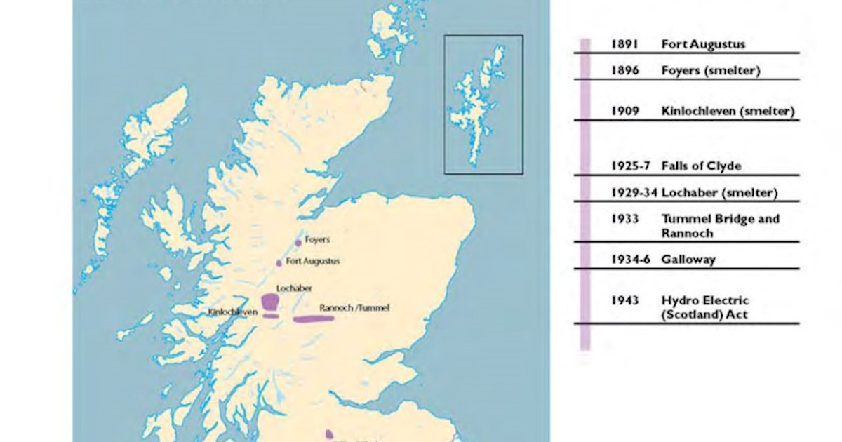 Gazetteer: Hydroelectric schemes in Scotland 1890-1975 | HES | History