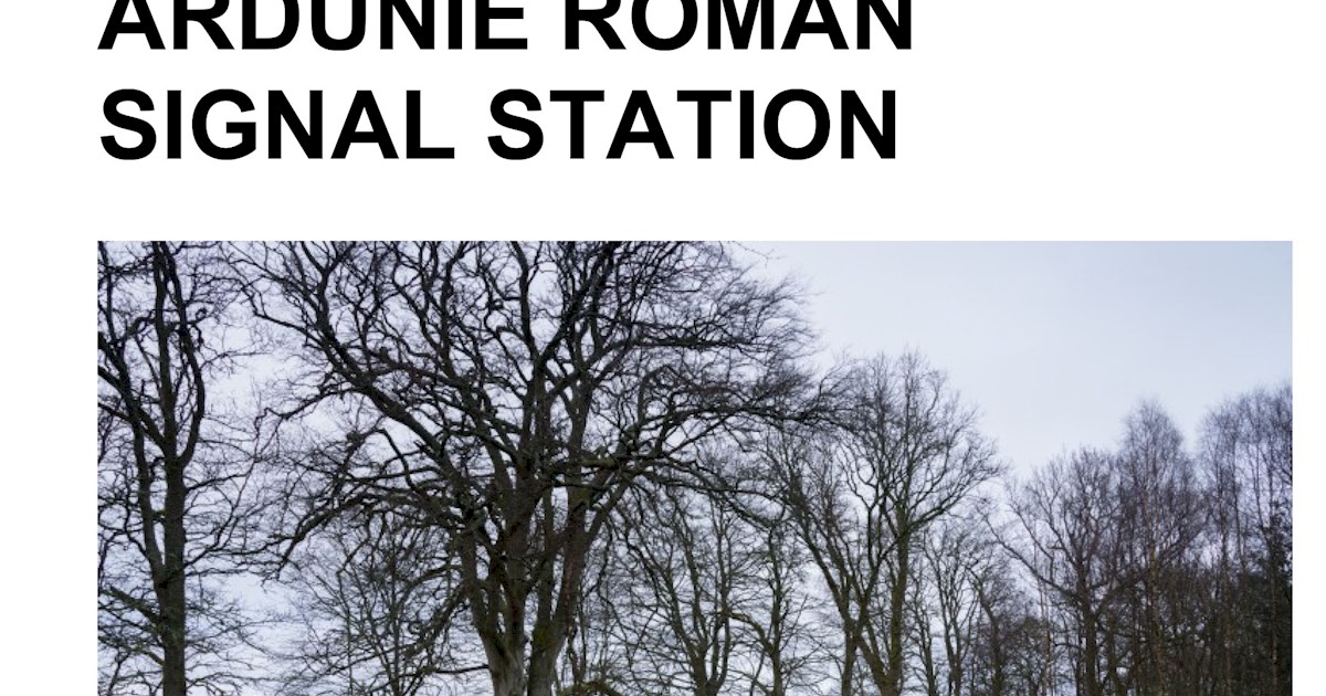 Ardunie Roman Signal Station Statement of Significance | HES | History