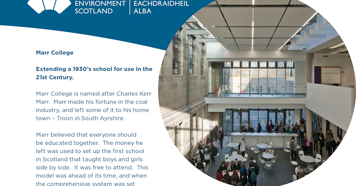 Marr College, Troon | Historic Environment Scotland | History